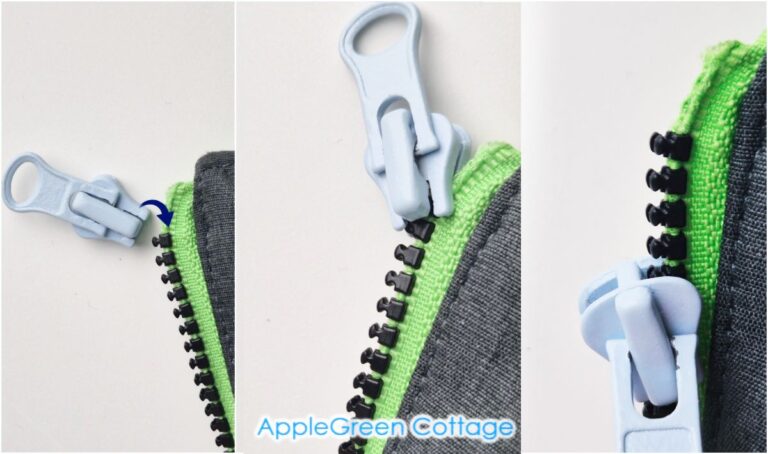 How to Replace Slider On A Plastic Tooth Zipper - Easy Fix ...