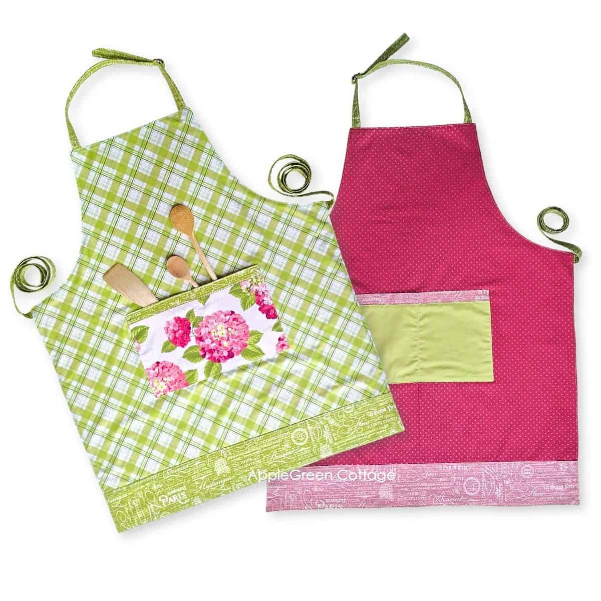 Free Apron Pattern That Fits – Reversible & Adjustable - AppleGreen Cottage
