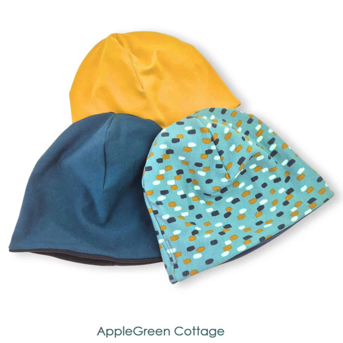 How To Sew A Beanie Hat - FREE Pattern - AppleGreen Cottage